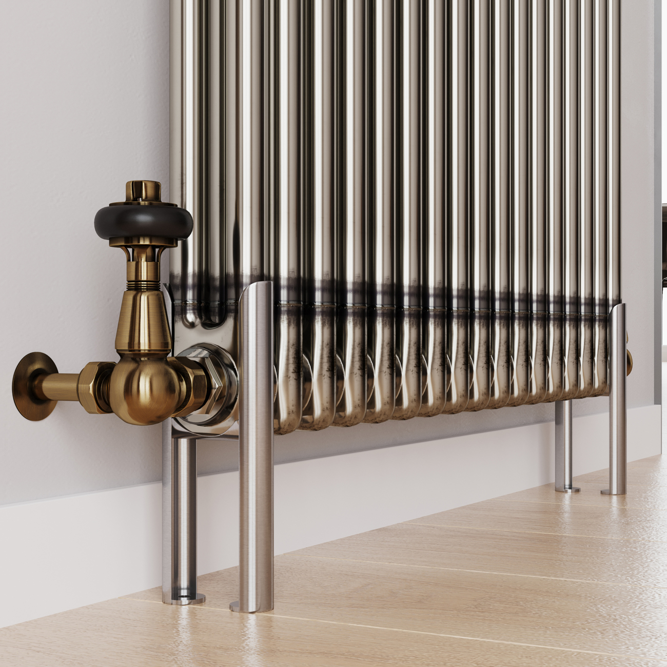 Raw Metal Column Radiator Feet | Free Delivery | UK Radiators
