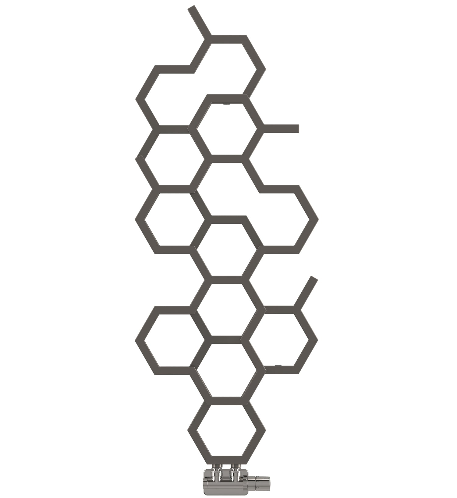 Sparkling Grey Vertical Designer Radiators H1220mm x W486mm Single ...