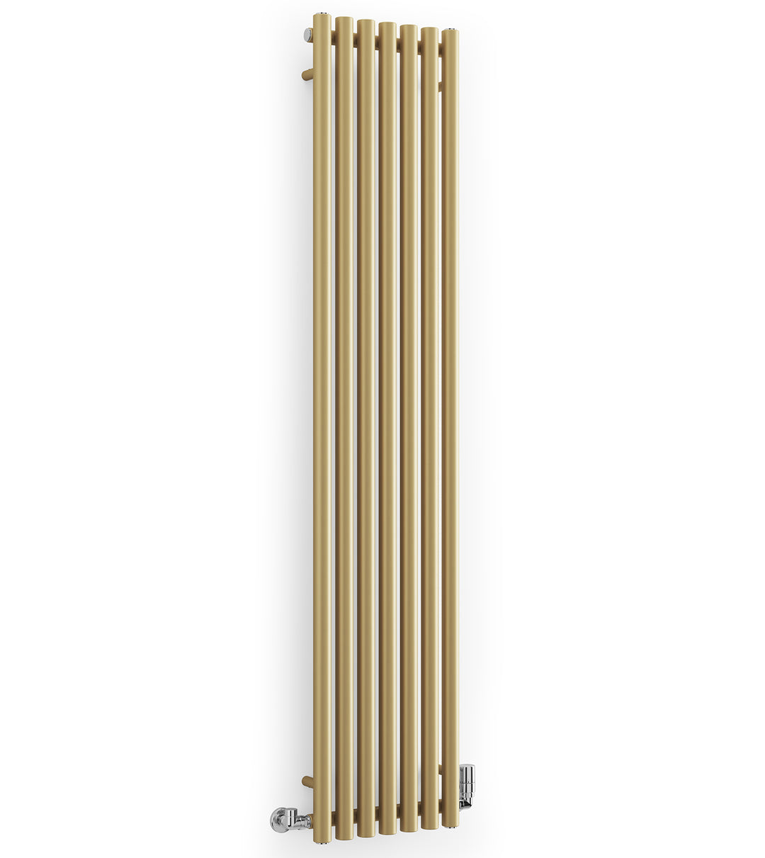 Brass Vertical Designer Radiators H1800mm x W370mm Single Panel - Rolo ...