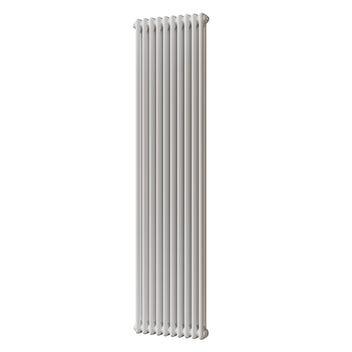 White Vertical Column Radiator H1800mm x W460mm 2 Column - Alpha | UK ...