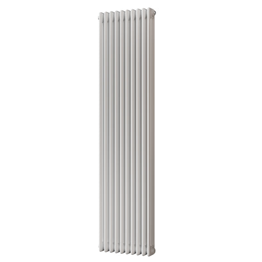White Vertical Column Radiator H1800mm x W465mm 3 Column - Alpha | UK ...