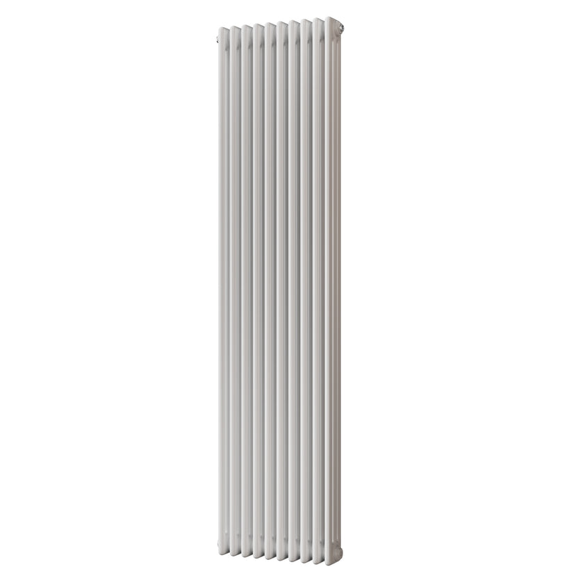 White Vertical Column Radiator H1800mm x W465mm 3 Column - Alpha | UK ...