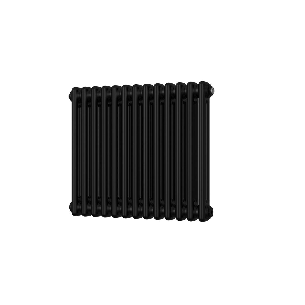 Black Column Radiator H500mm x W592mm 2 Column - Alpha | UK Radiators