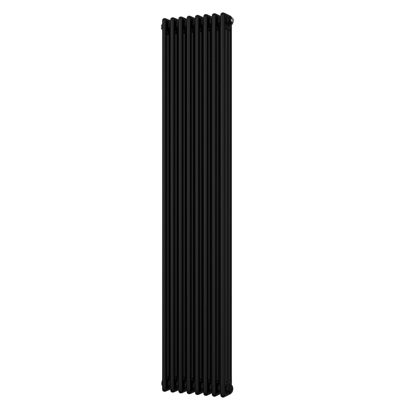 Black Vertical Column Radiator H1800mm x W376mm 3 Column - Alpha | UK ...