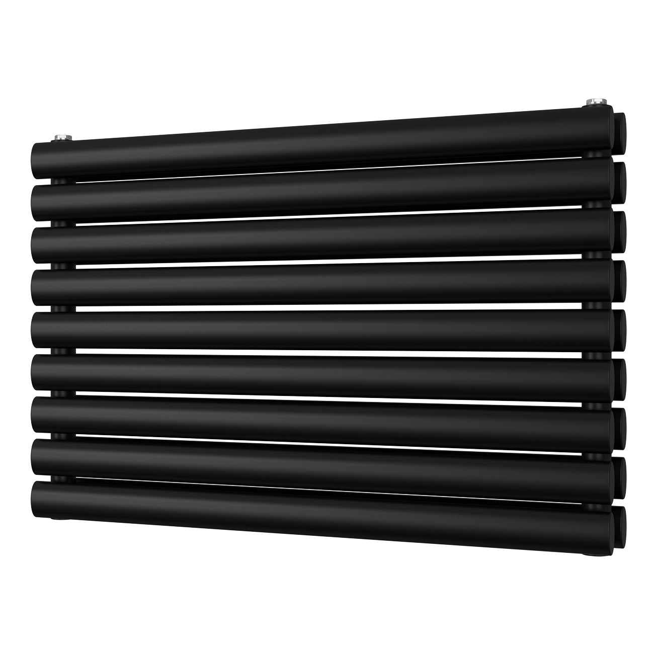 Black Horizontal Radiator H522mm x W800mm Double Panel - Omeara Axis ...