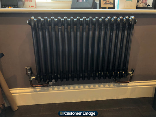 Raw Metal Column Radiator H500mm x W768mm 2 Column - Alpha | UK Radiators