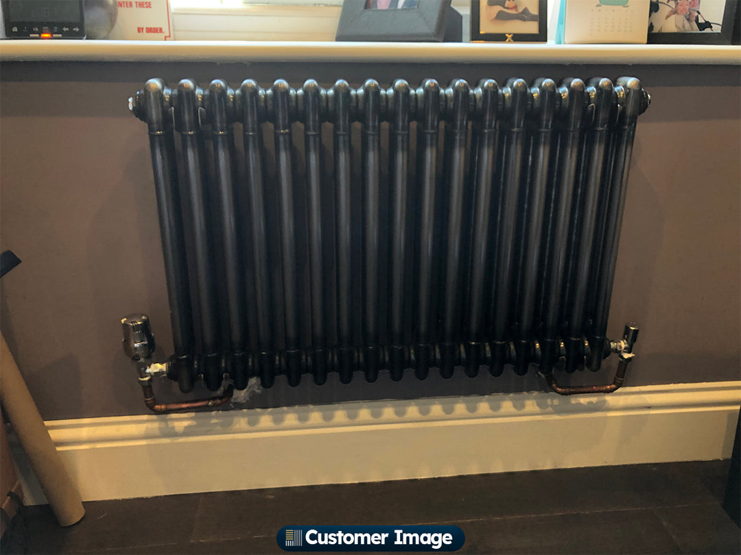 Raw Metal Column Radiator H500mm x W768mm 2 Column - Alpha | UK Radiators