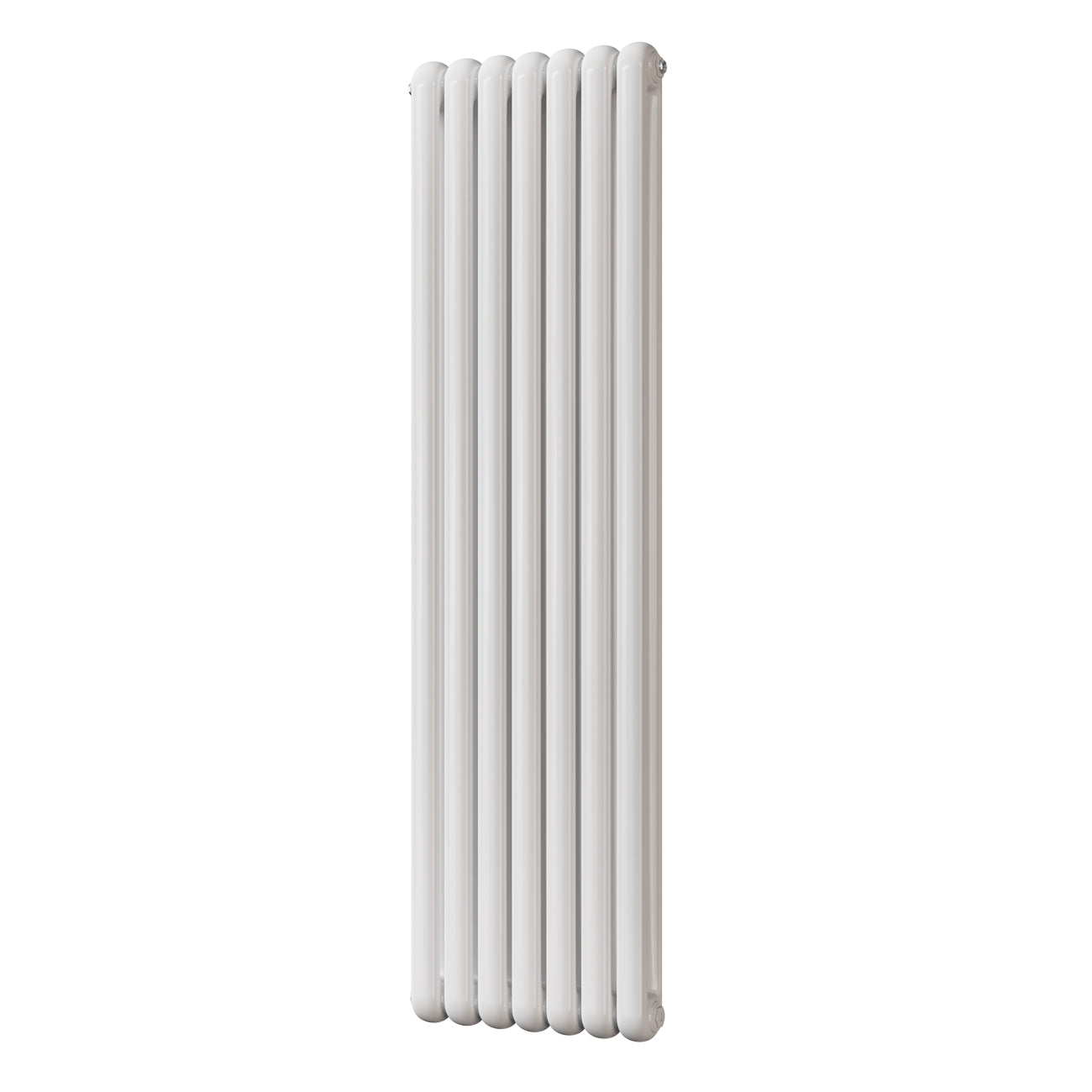 White Vertical Round Top Column Radiator H1800mm x W507mm 2 Column ...