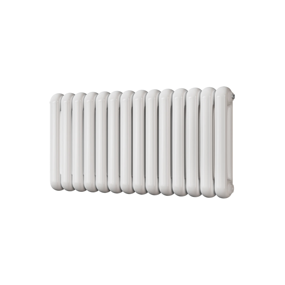 White Round Top Column Radiator H500mm x W993mm 2 Column - Sherwood ...