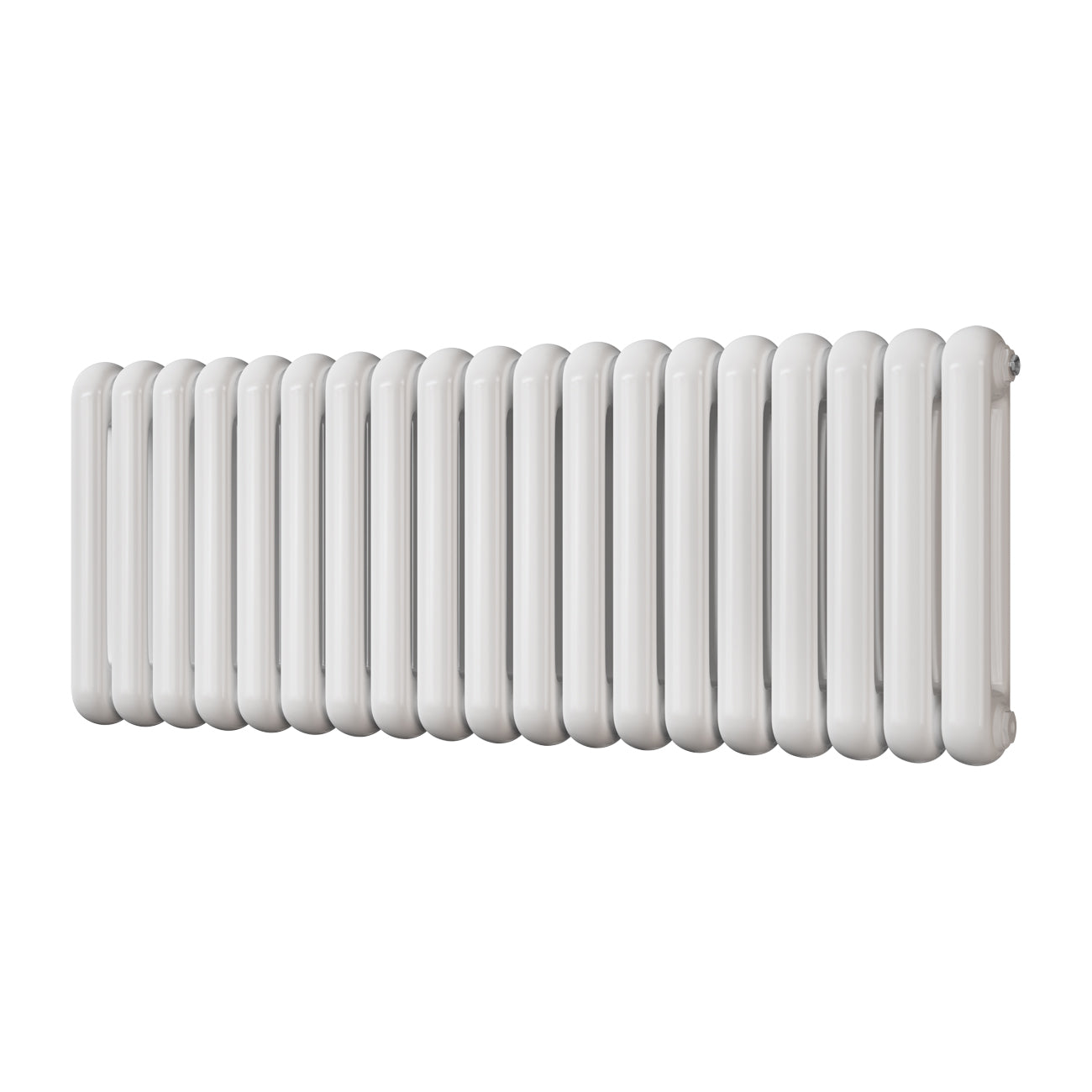 White Round Top Column Radiator H500mm x W1340mm 2 Column - Sherwood ...