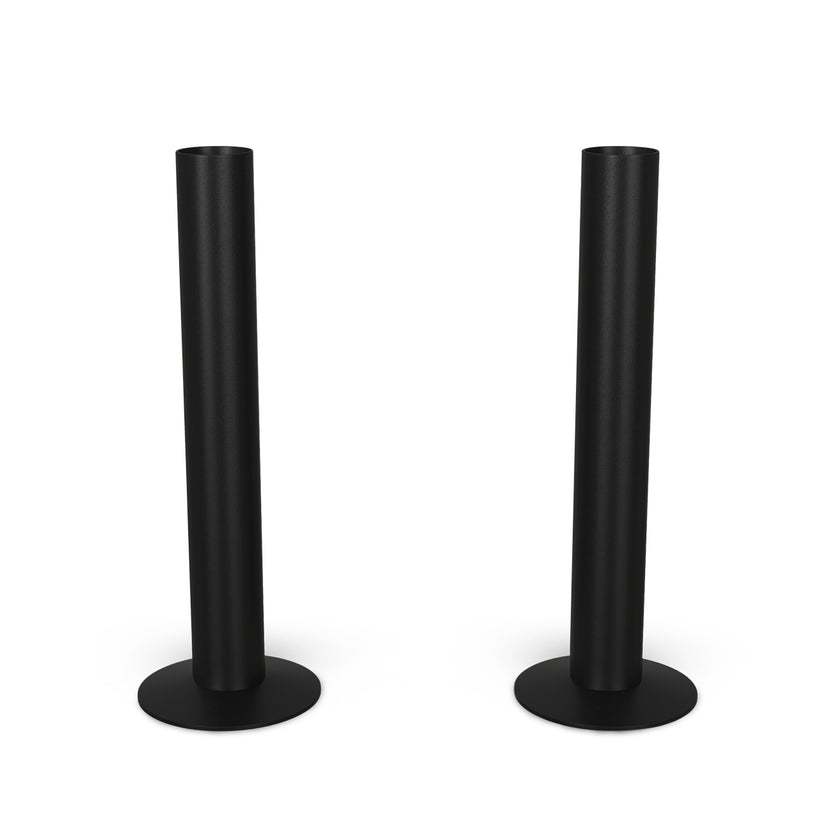 Black Matte Pipe Covers 130mm - Talus | UK Radiators