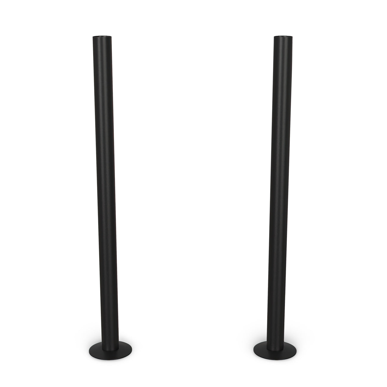 Black Matte Pipe Covers 300mm - Talus | UK Radiators