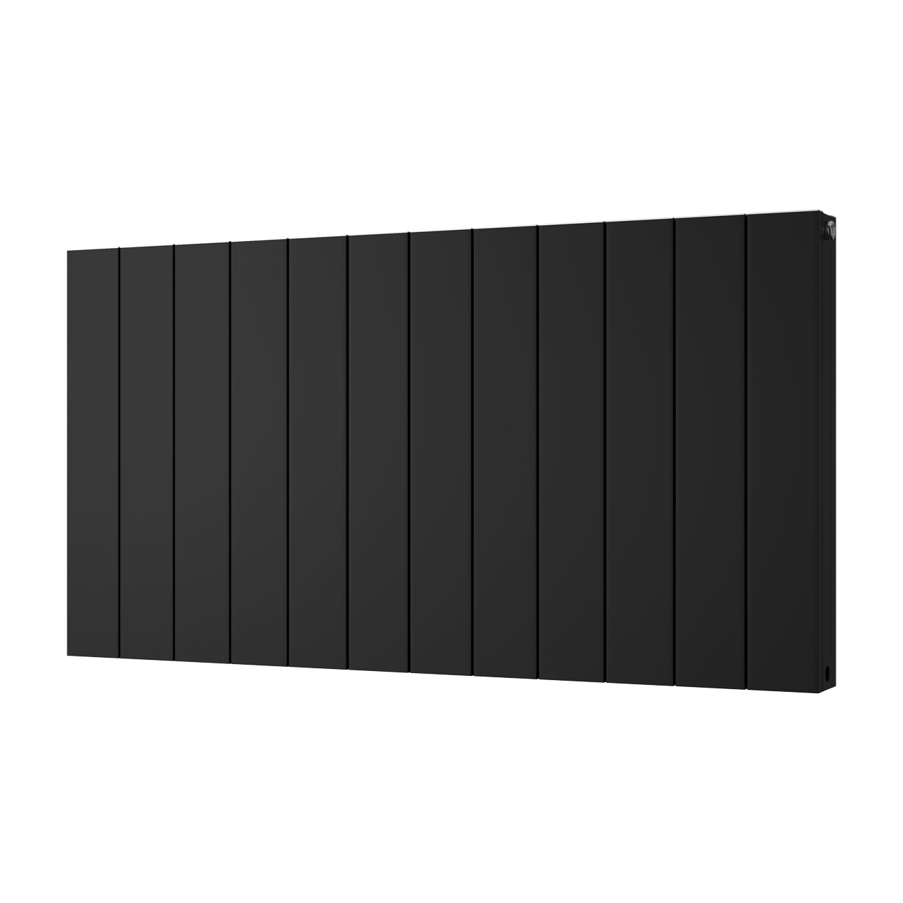 Black Horizontal Radiator H600mm x W1124mm Smooth - Thetford | UK Radiators