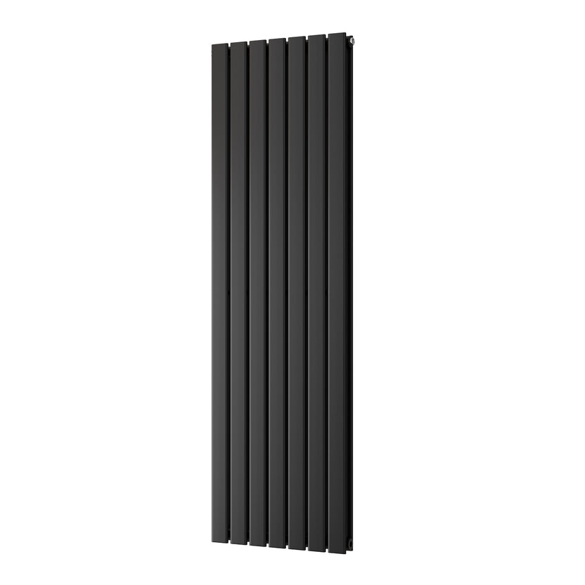 Black Vertical Radiator H1600mm x W476mm Double Panel - Typhoon | UK ...