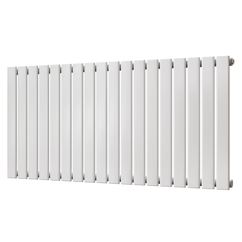 White Horizontal Radiator H600mm x W1224mm Single Panel - Typhoon | UK ...