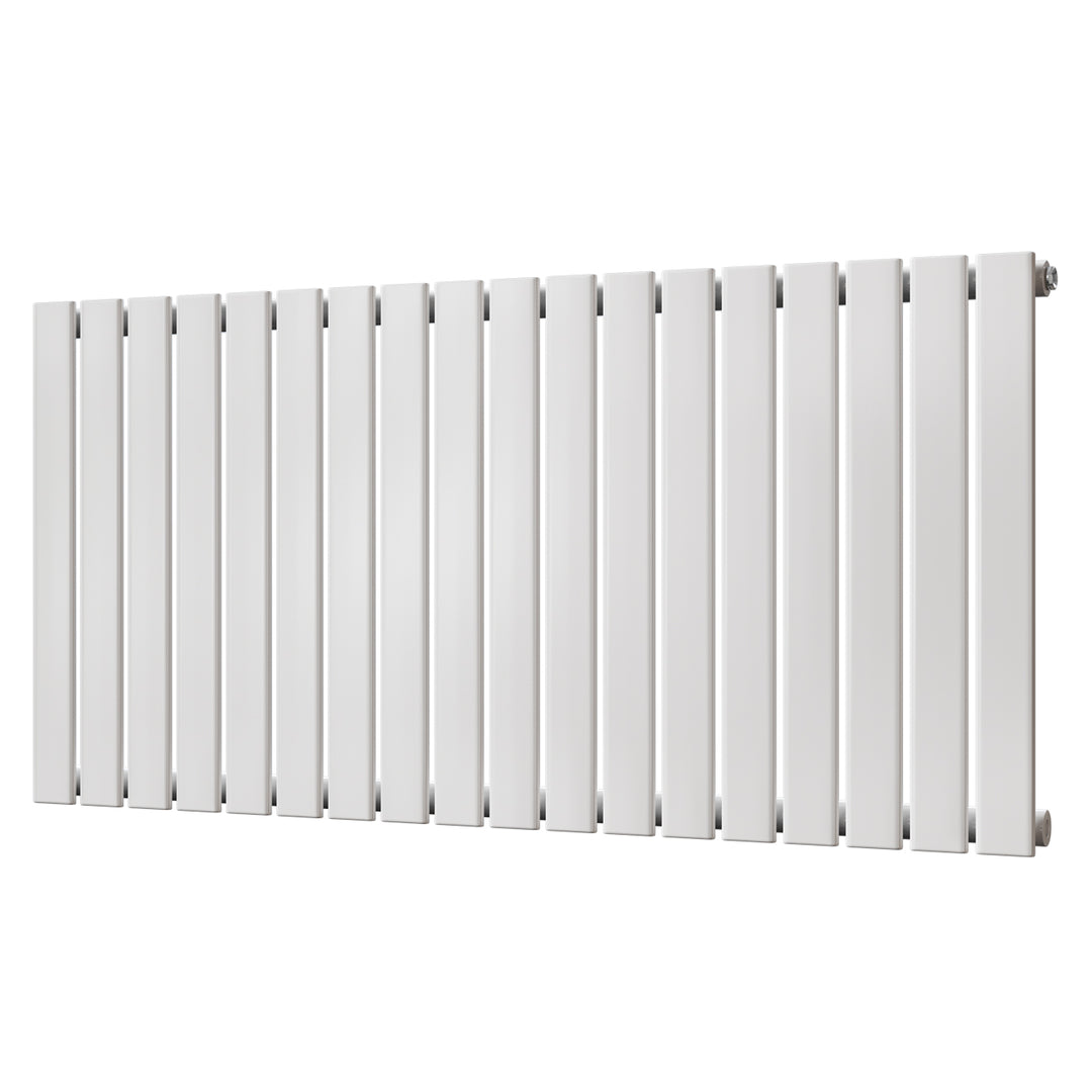 White Horizontal Radiator H600mm x W1224mm Single Panel - Typhoon | UK ...