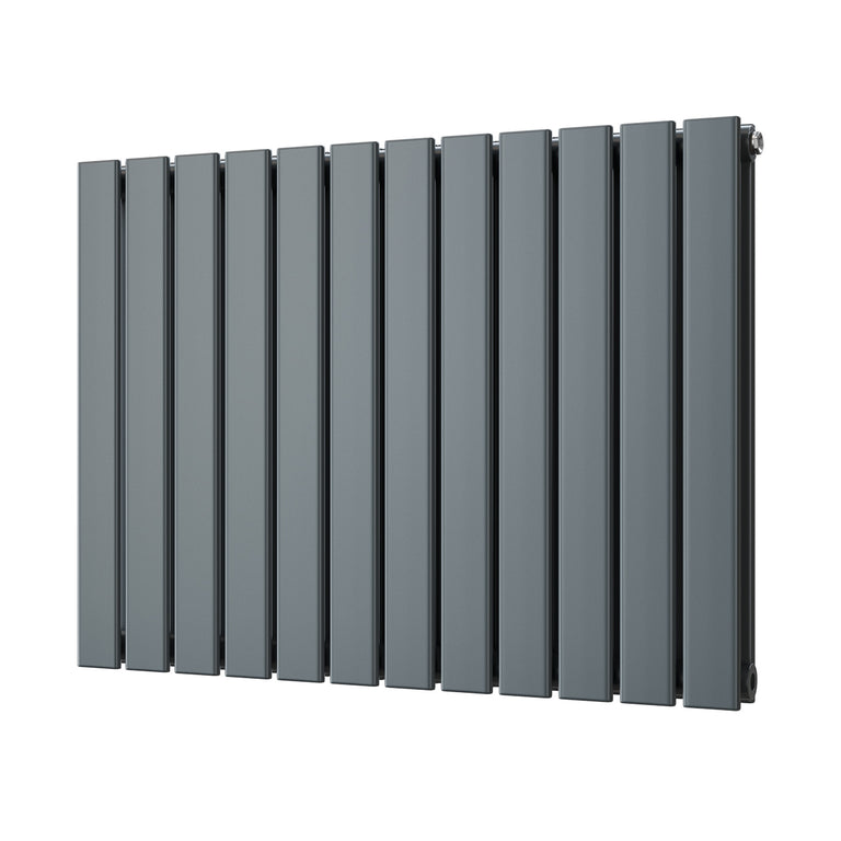 Anthracite Horizontal Radiator H600mm x W816mm Double Panel - Typhoon ...