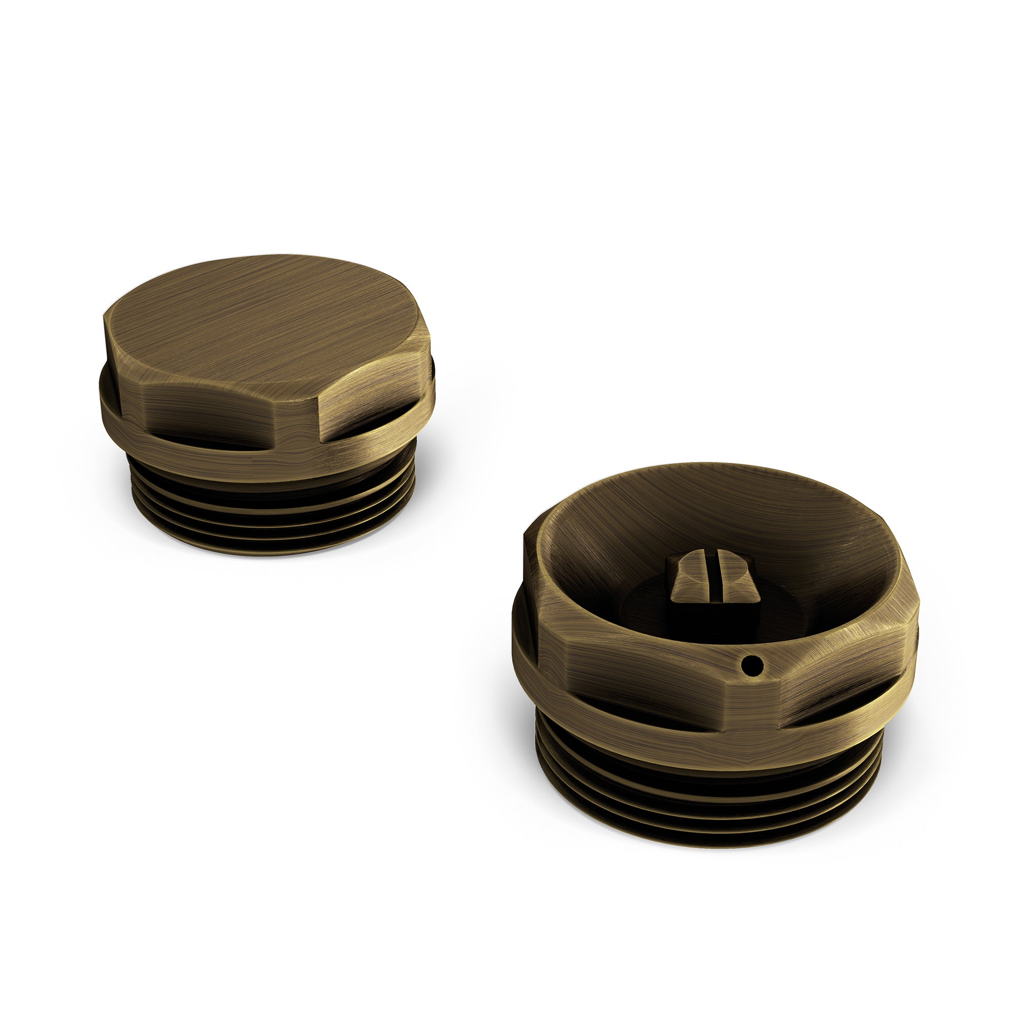 Radiator Bleed Valve & Blanking Plug Antique Brass - Talus | UK Radiators