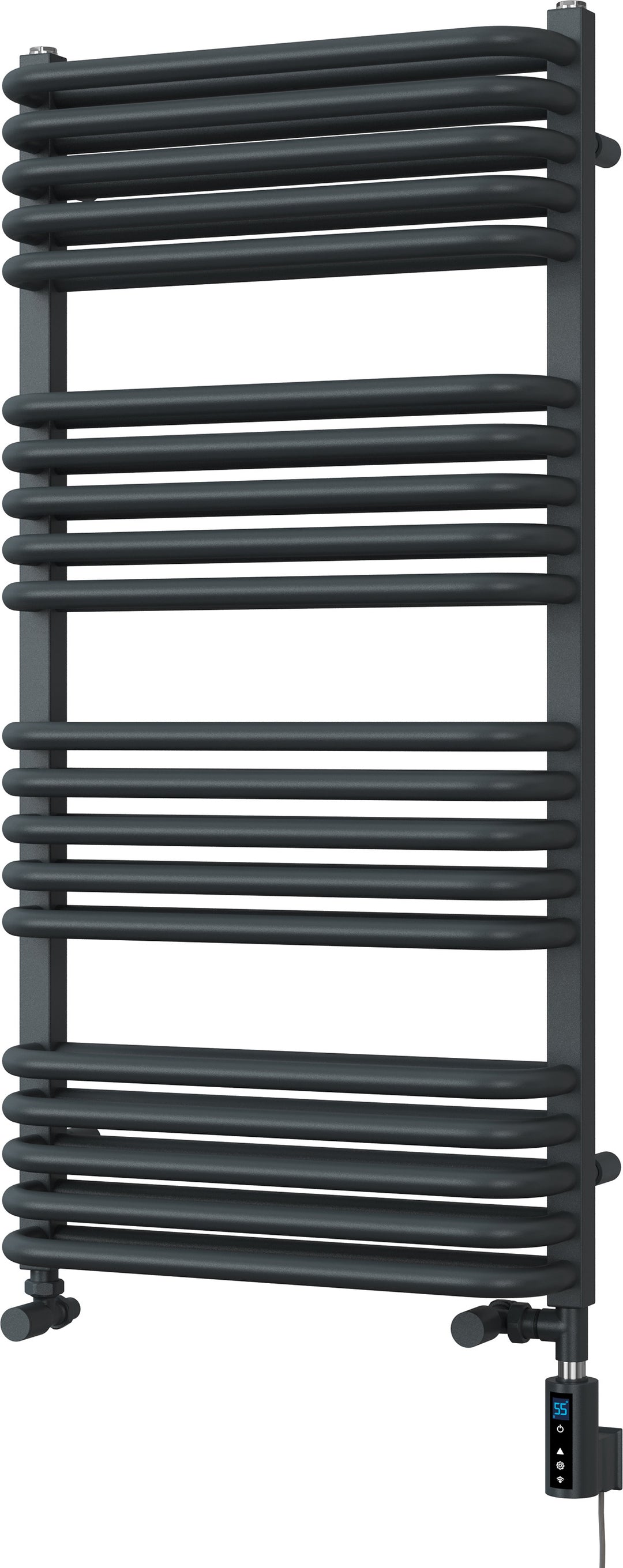 Crossmoor - Anthracite Dual Fuel Towel Rail H1000mm x W500mm Thermosta